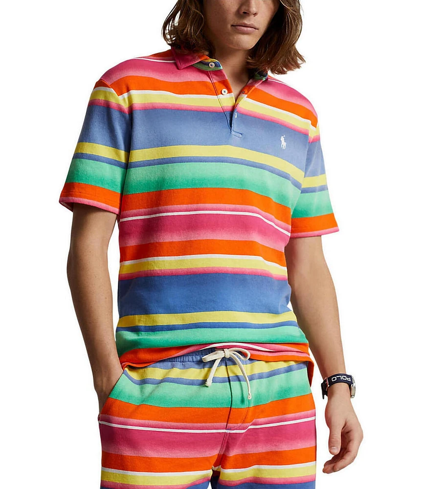 Polo Ralph Lauren Striped Spa Terry Short Sleeve Polo Shirt | Hamilton ...
