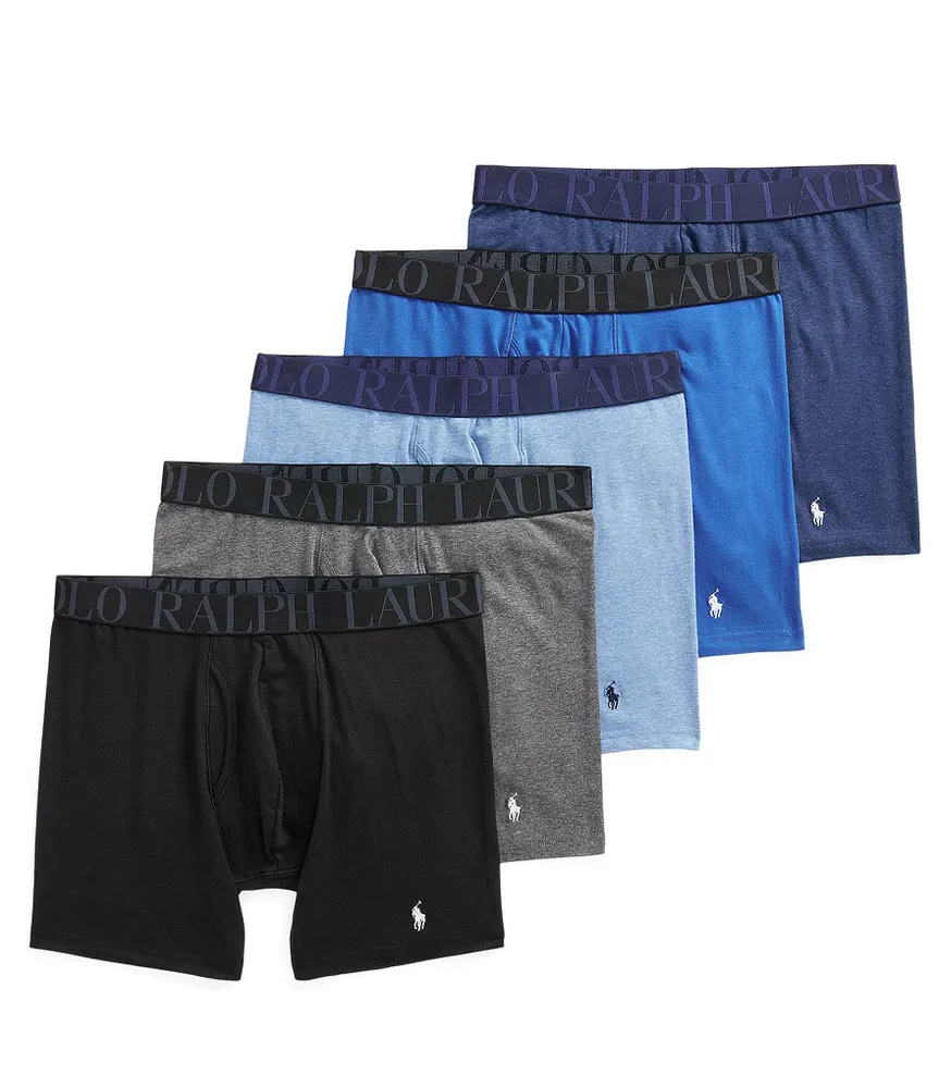 Polo Ralph Lauren Men's Stretch Classic-Fit Boxer Briefs 5-Pack | Hamilton Place
