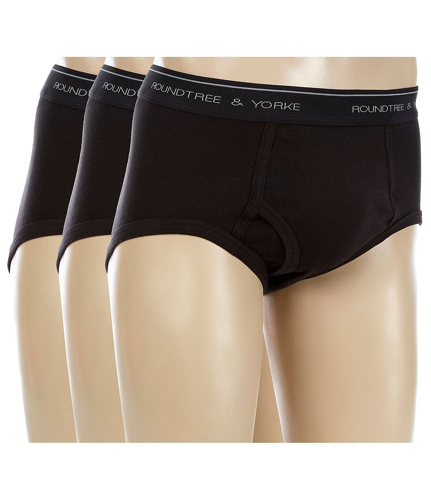 Roundtree & Yorke Full-Cut Briefs 3-Pack | Hamilton Place