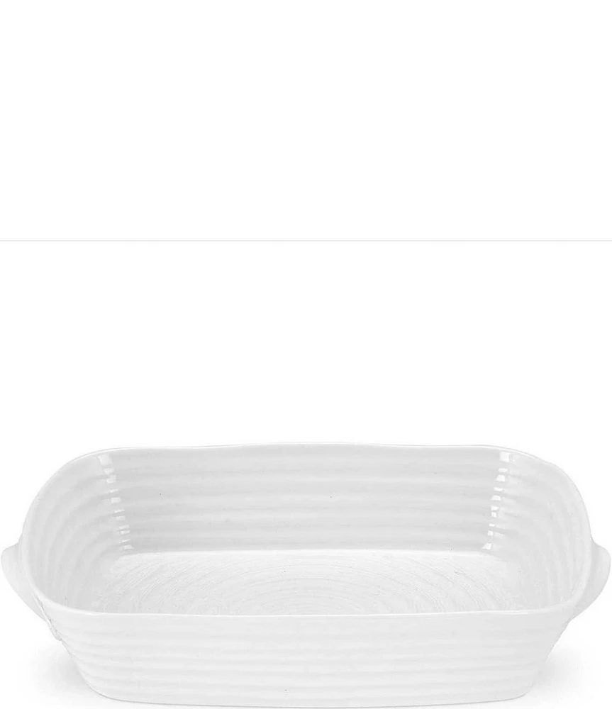 Sophie Conran for Portmeirion White Porcelain Rectangular Handled Roasting Dish | Hamilton Place