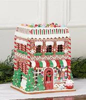 Trimsetter Gingerbread Collection LED Lighted Cafe Gingerbread House ...