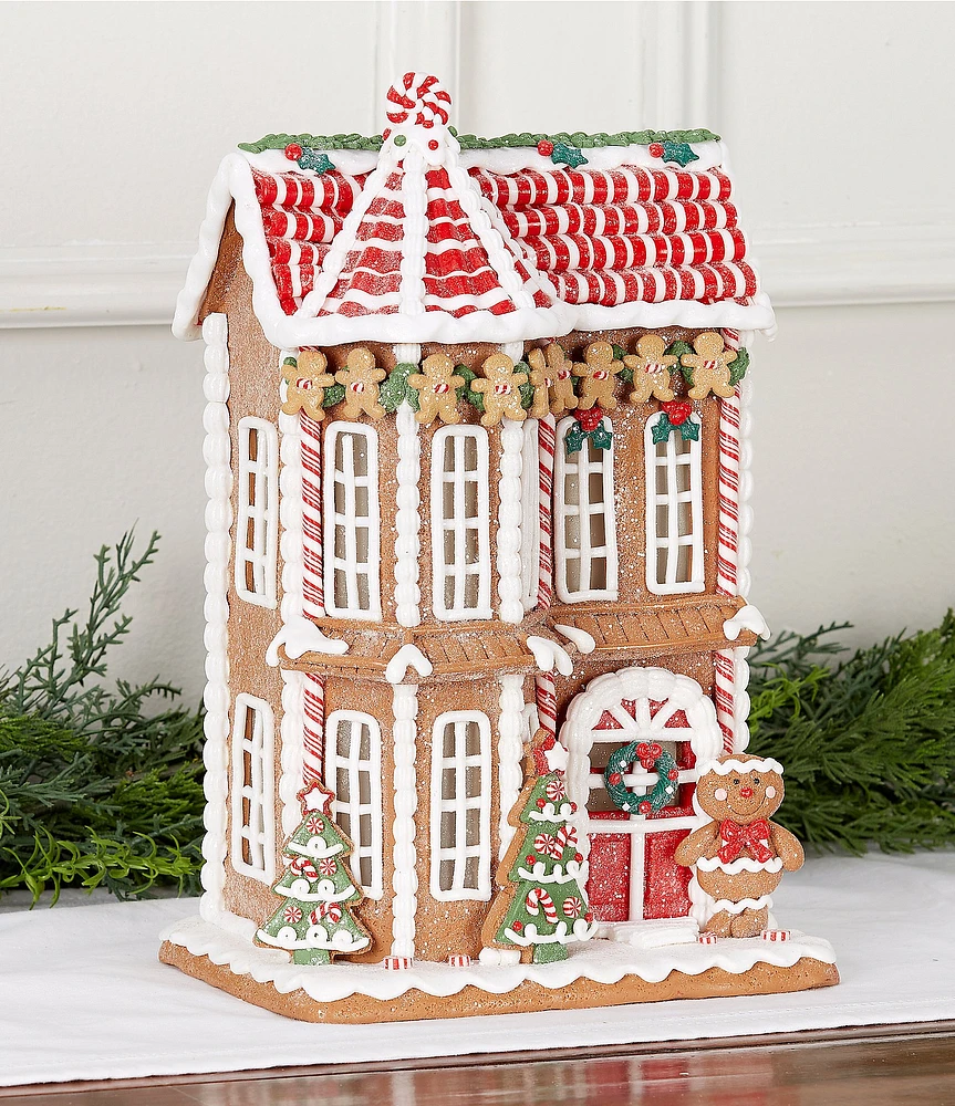 Trimsetter Gingerbread Collection LED Lighted Gingerbread Trim House ...