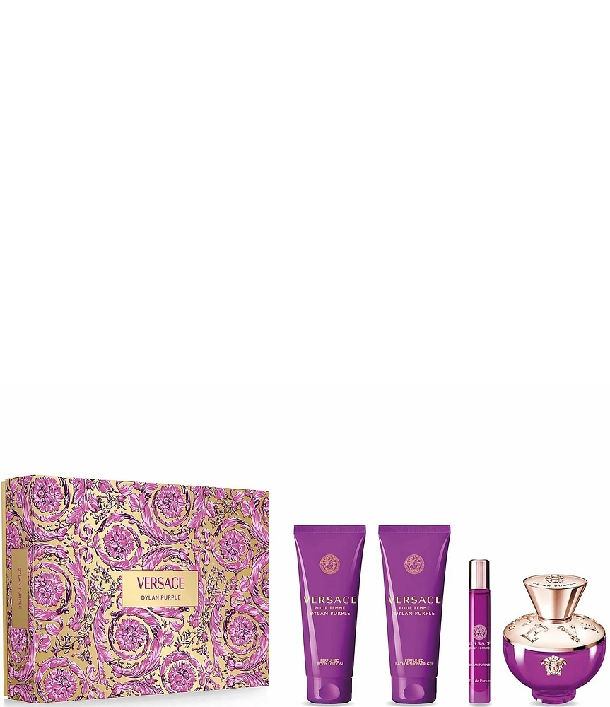 Versace Versace Dylan Purple 4-Piece Gift Set | Hamilton Place