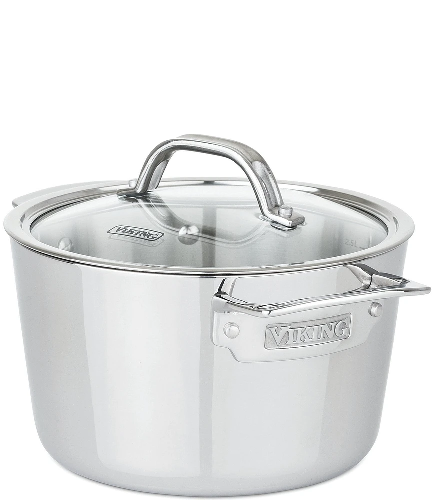 Viking Contemporary 3-Ply Stainless Steel, 3.4-Quart Stock Pot ...