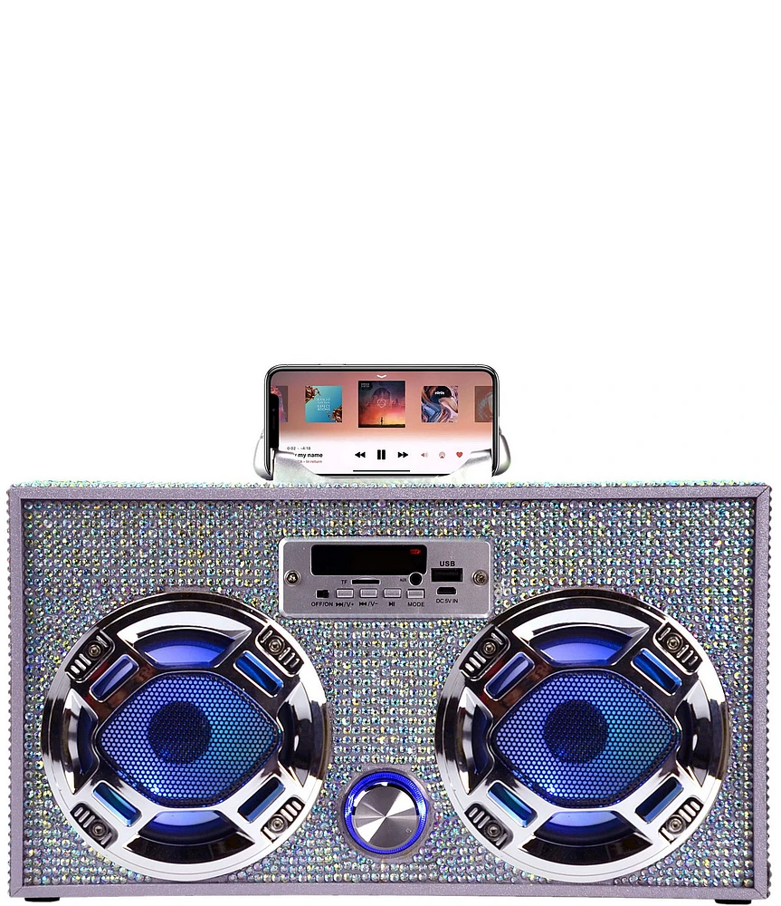 Wireless Express Iridescent Bling Bluetooth Mini Boom Box | Hamilton Place
