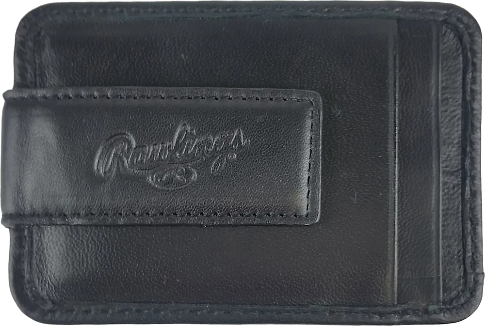 Rawlings Baseball Stitch Leather Front Pocket Magnetic Wallet ...