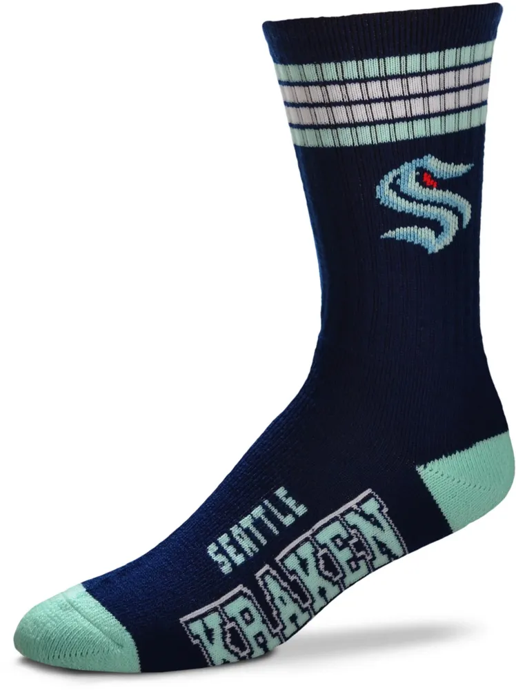 For Bare Feet Seattle Kraken 4-Stripe Deuce Socks | Hamilton Place