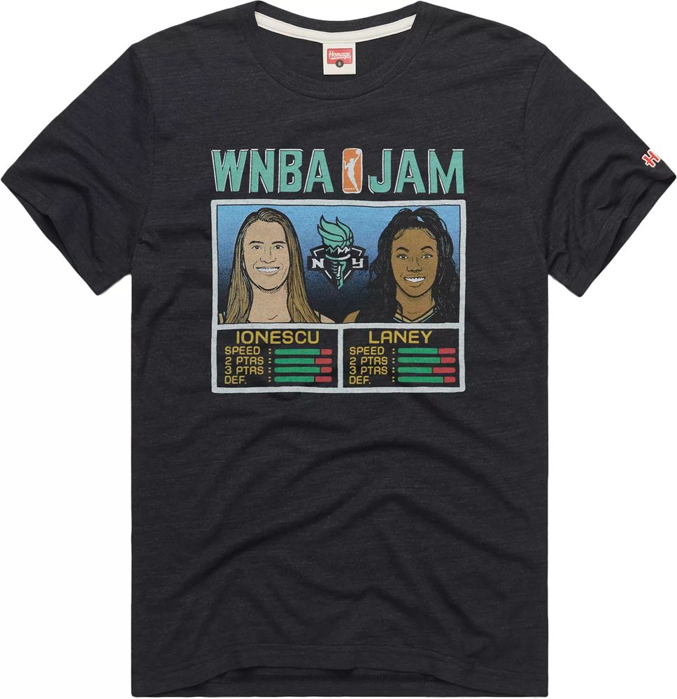 Homage Adult New York Liberty Grey Jam T-Shirt | Hamilton Place