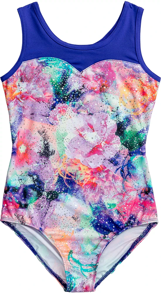 Rainbeau Moves Girls' Floral Print Leotard | Hamilton Place