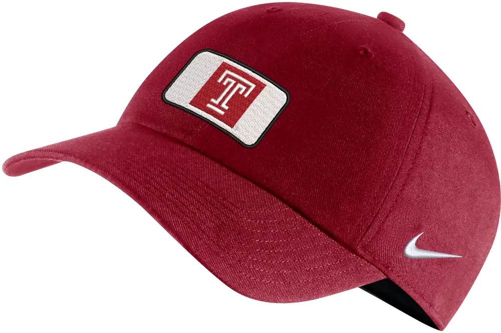 Nike Men's Temple Owls Cherry Heritage86 Logo Adjustable Hat | Hamilton ...
