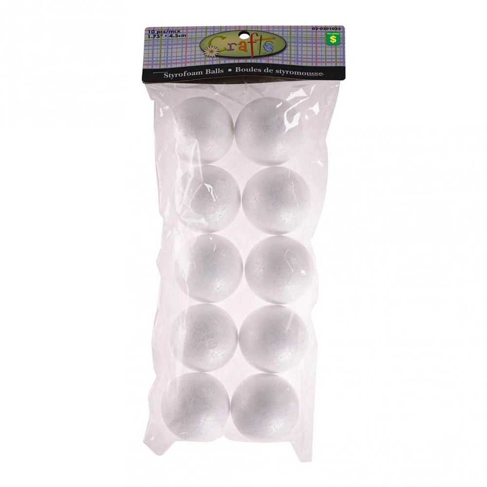 CRAFTS Styrofoam Balls 10PK (Assorted Sizes) | Coquitlam Centre