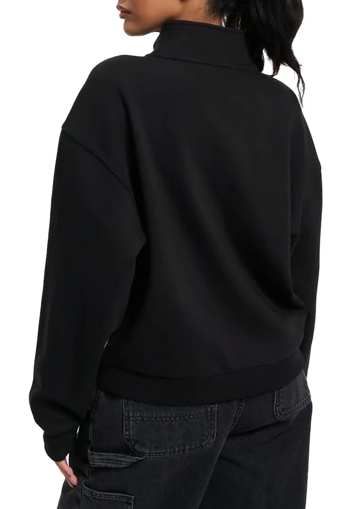 ERICEIRA SURF & SKATE Sweat Fecho Vans LEIGHTON MOCK NECK Black ...