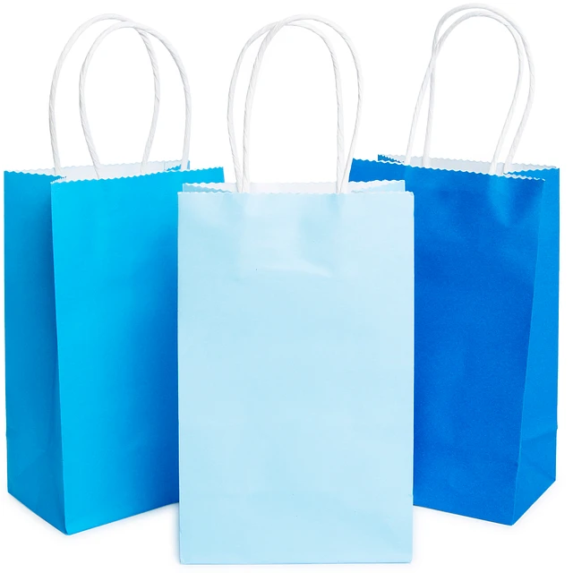 Five Below Solid Blue Small Gift Bags 12-Count at Hamilton Place in ...