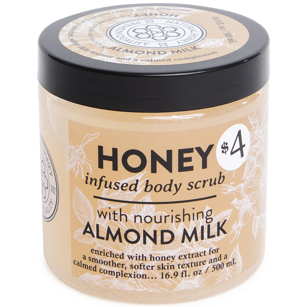 Five Below Honey-infused body scrub with almond milk 16.9 fl.oz ...