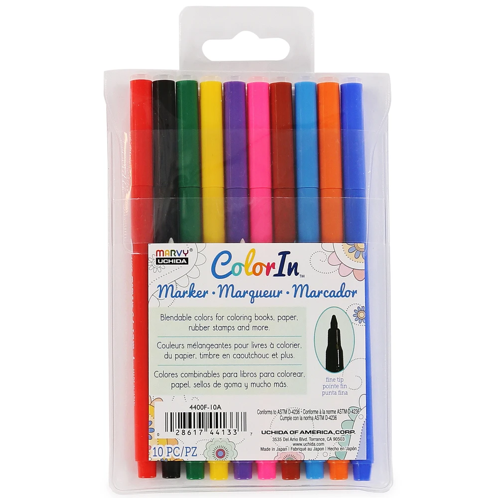 Five Below Color-in™ Fine Tip Markers 10-Count | Hamilton Place