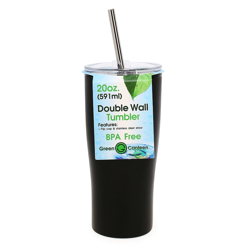 Five Below Green Canteen™ Double Wall Tumbler With Stainless Steel ...