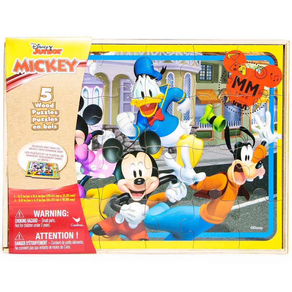 Five Below Disney junior mickey mouse™ wood puzzle 6-piece set at ...
