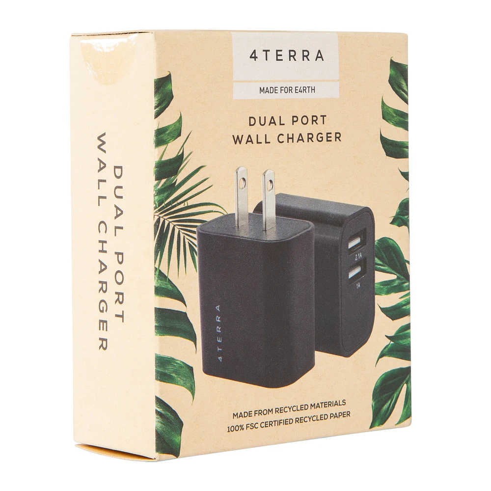Five Below 4terra® recycled usb-a dual port wall charger at Hamilton ...