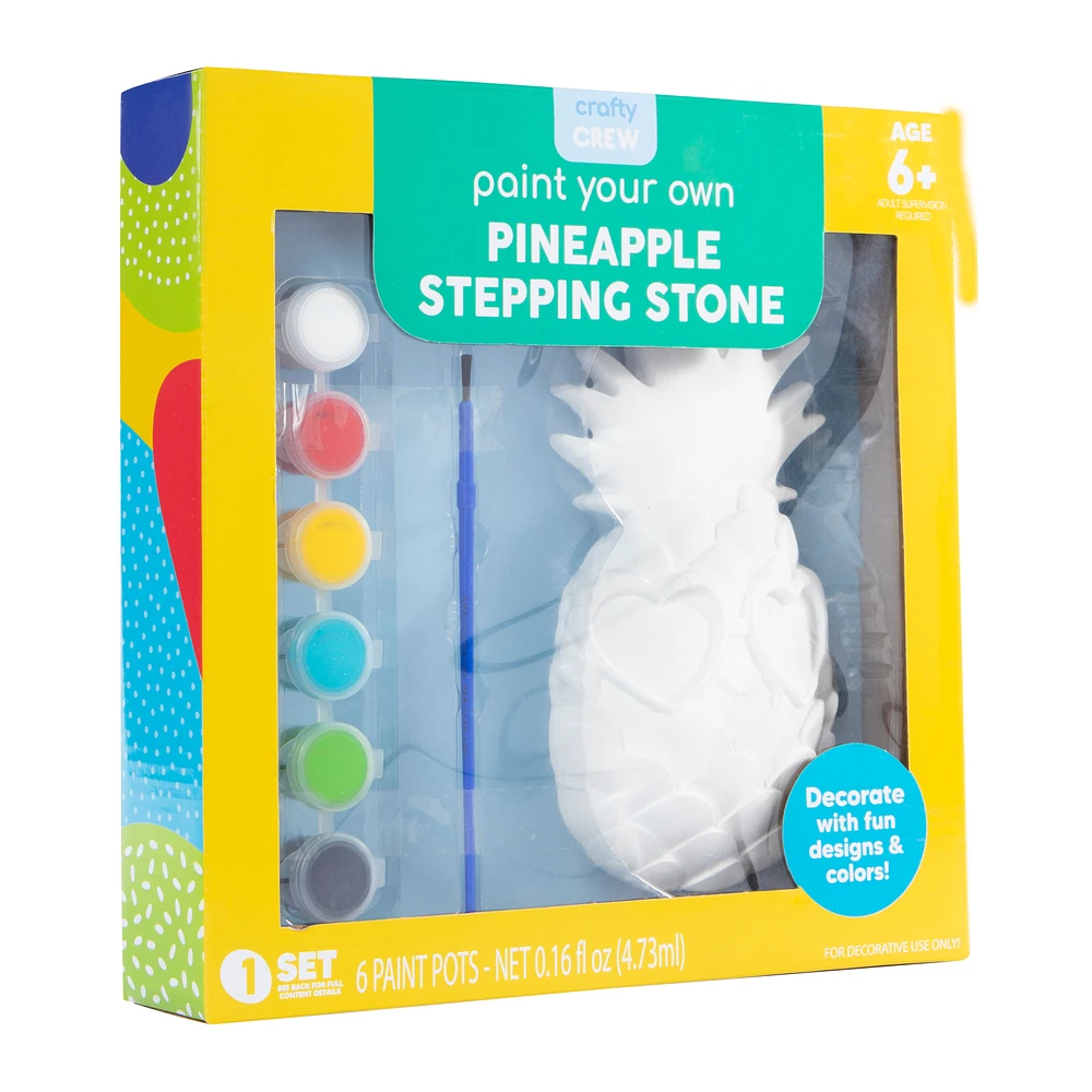 Five Below Paint your own pineapple stepping stone craft kit | Hamilton ...