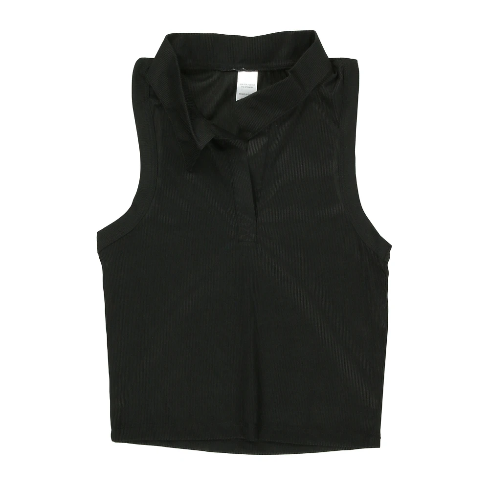 Five Below Black polo tennis top | Hamilton Place