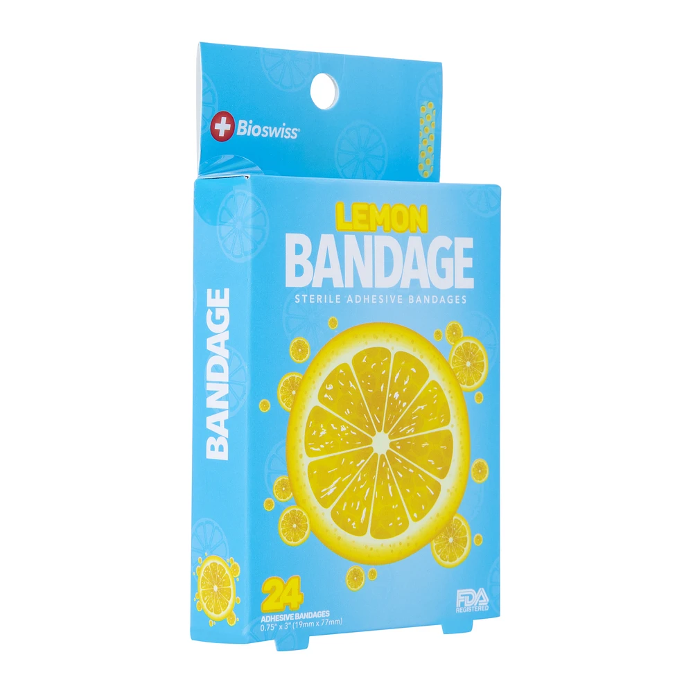 Five Below Bioswiss® lemon bandages 24-count | Hamilton Place