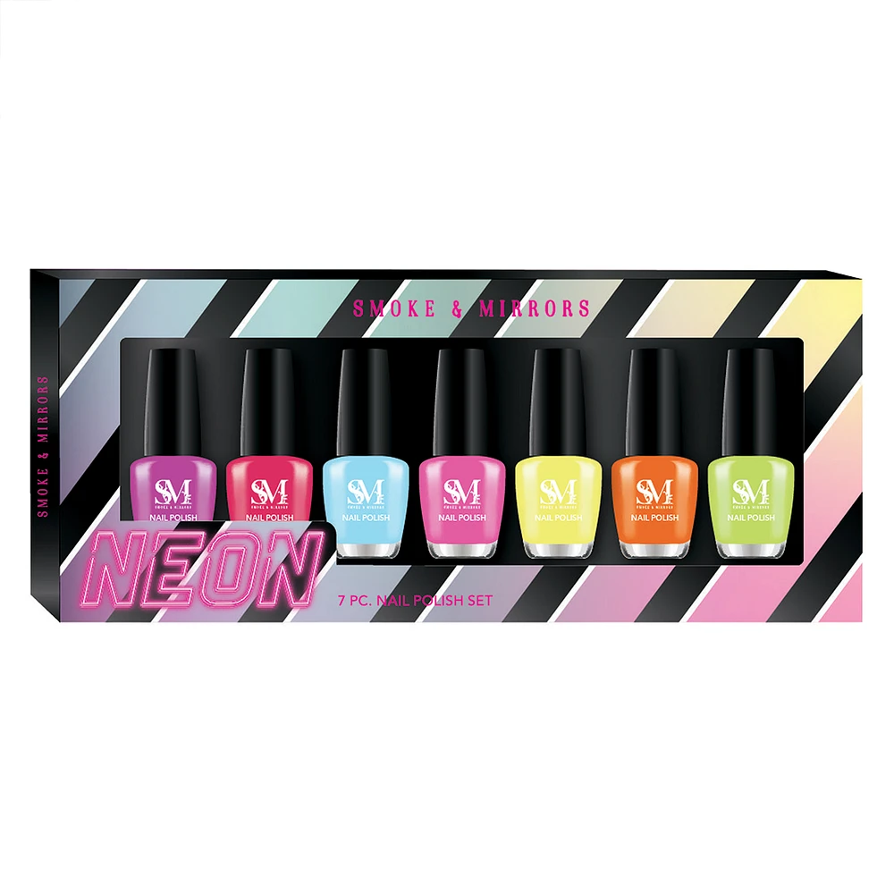 Five Below Smoke & mirrors neon nail polish 7-piece set | Hamilton Place