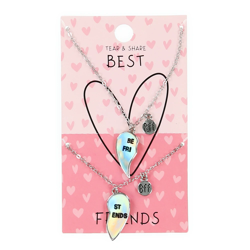 Five Below Tear & share best friends heart friendship necklaces set at ...