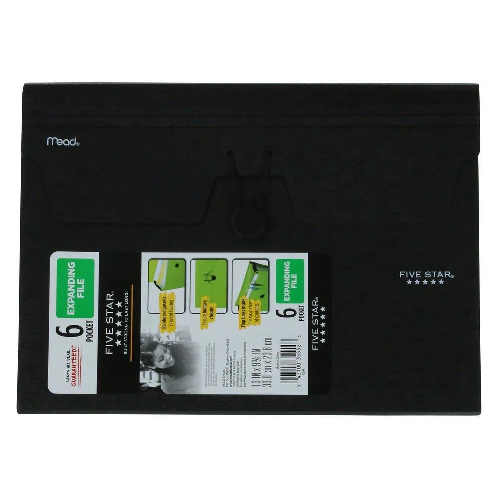 Five star® 6-pocket expanding file | Hamilton Place