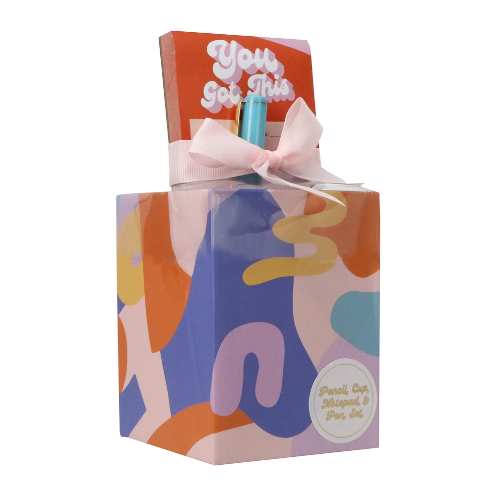 Five Below 'you got this' pencil cup, notepad & pen set | Hamilton Place