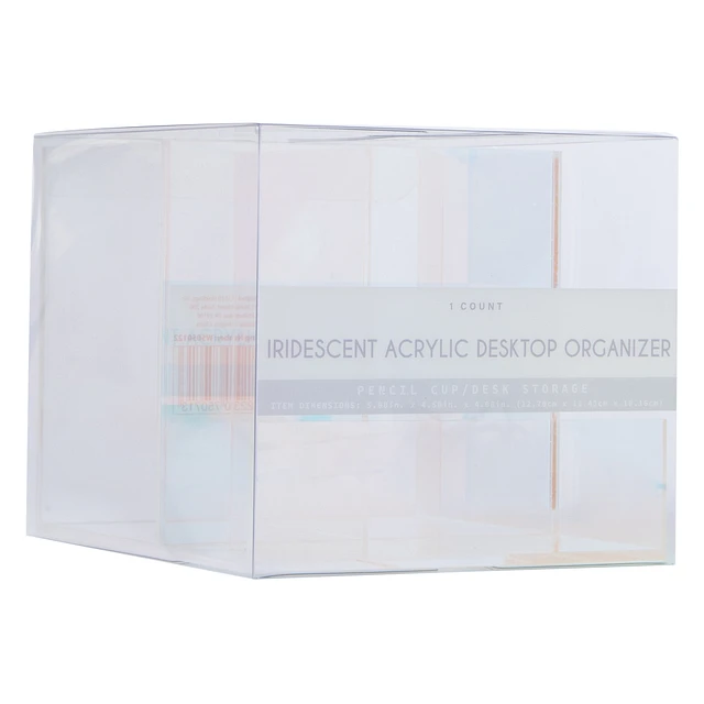 Five Below Iridescent acrylic desktop organizer 5in x 4.5in at Hamilton ...