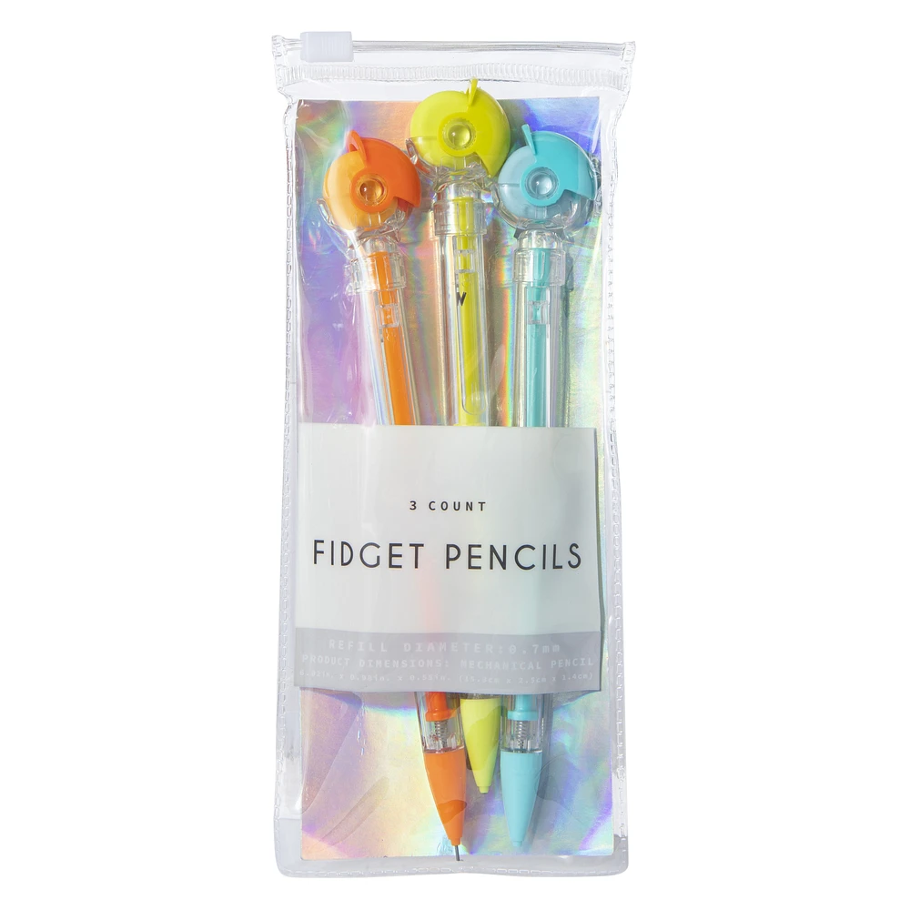 Five Below 3-count fidget mechanical pencils set | Hamilton Place