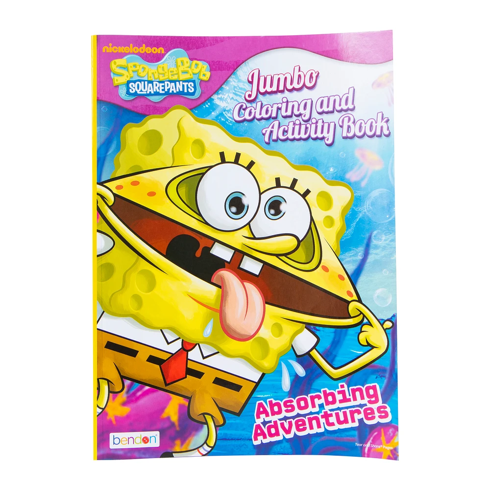 Five Below Spongebob squarepants jumbo coloring & activity book ...