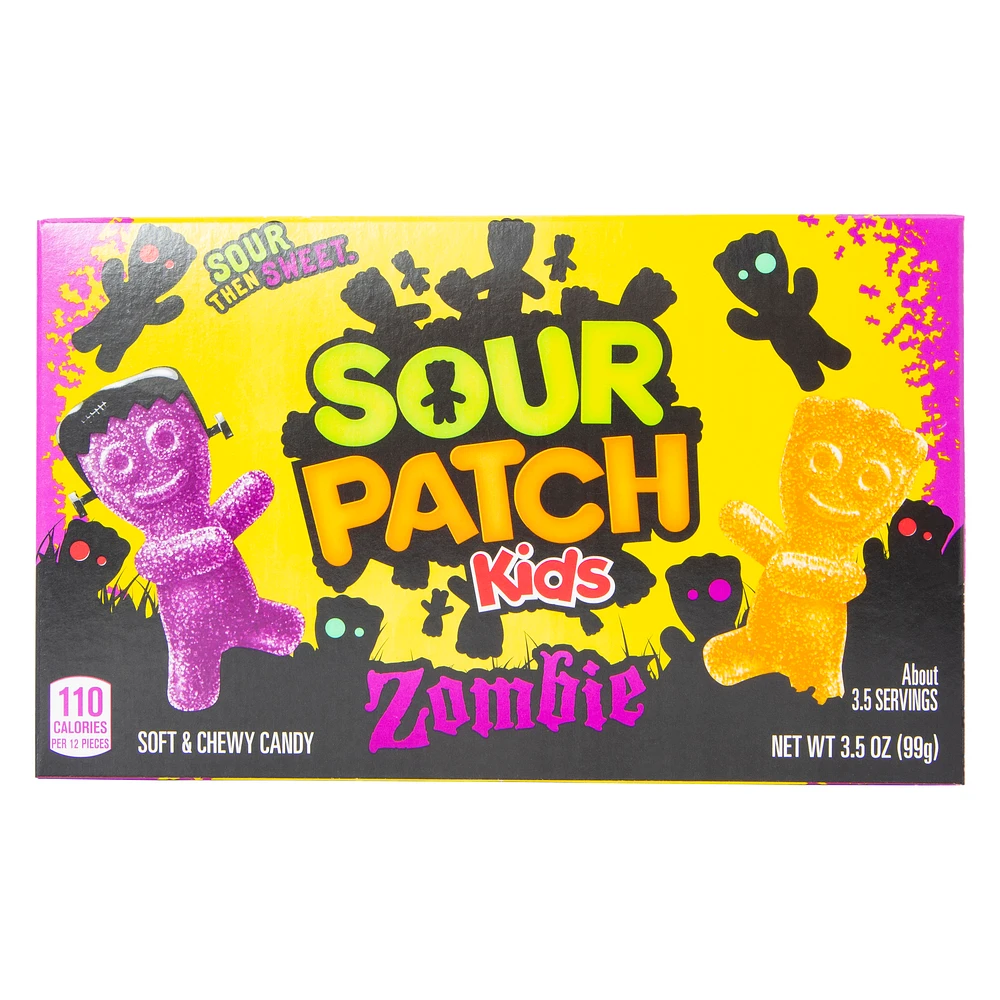 Five Below Sour patch kids® zombie movie theater candy box 3.5oz ...