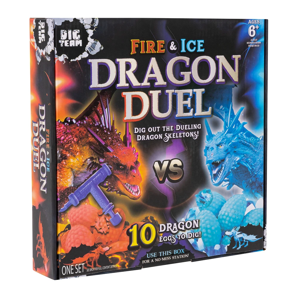 Five Below The dig team® fire & ice dragon duel with 10 dragon eggs ...