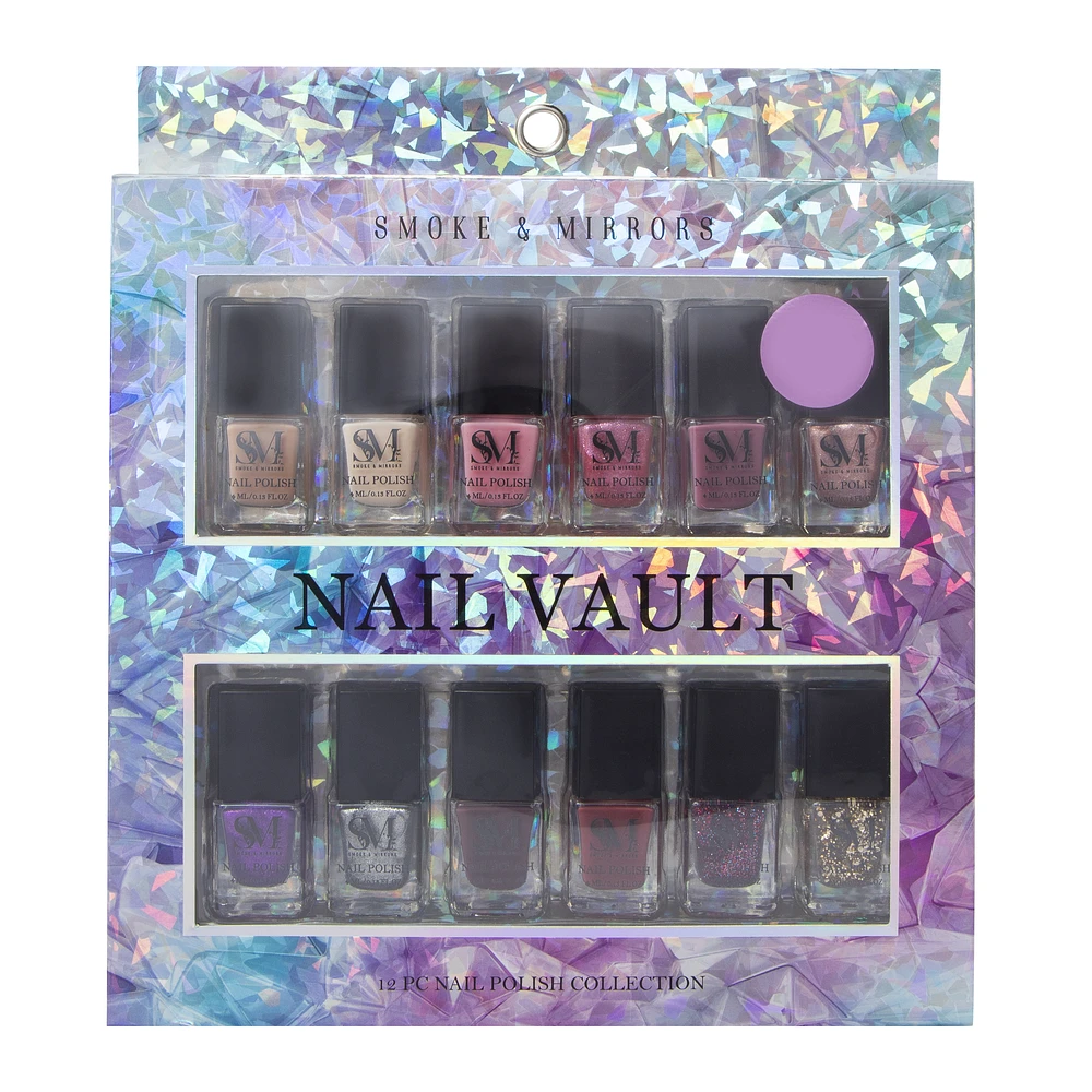 Five Below Smoke & mirrors nail vault 12-piece nail polish gift set ...