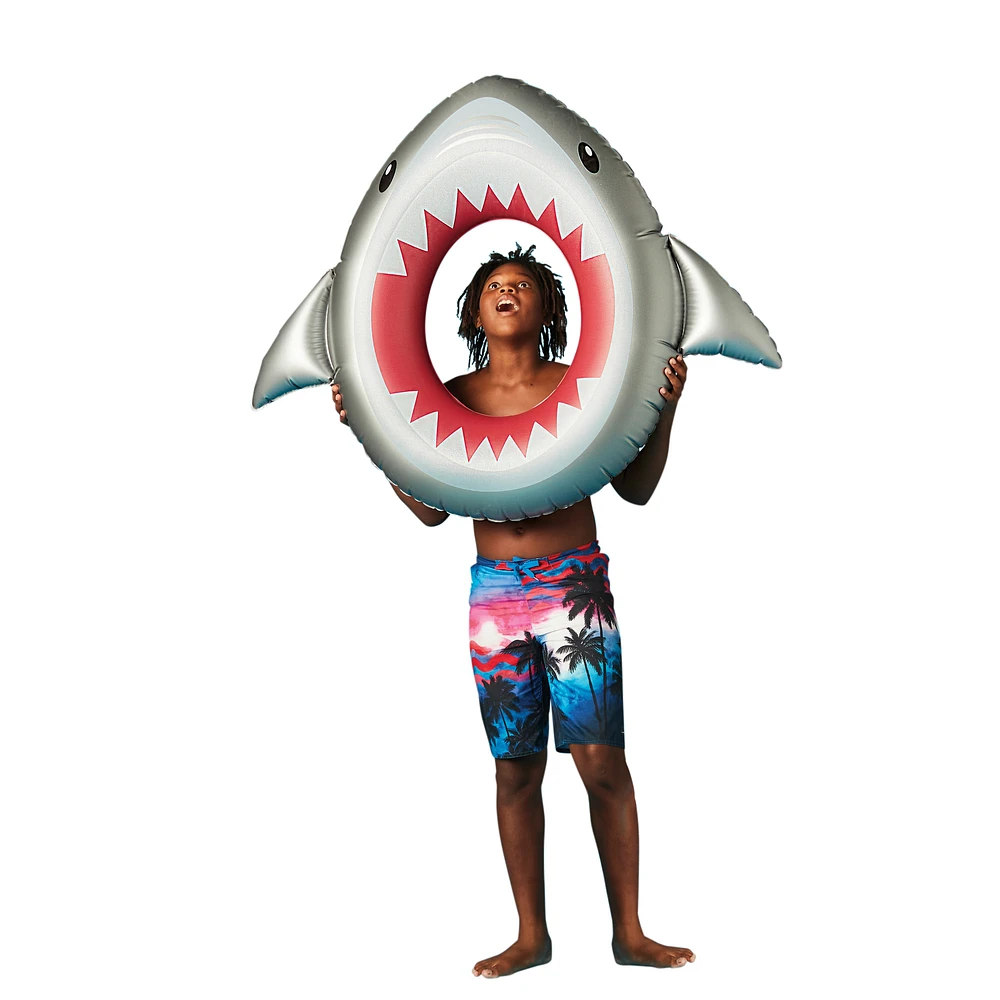 Five Below Shark inflatable inner tube pool float 45.3in | Hamilton Place
