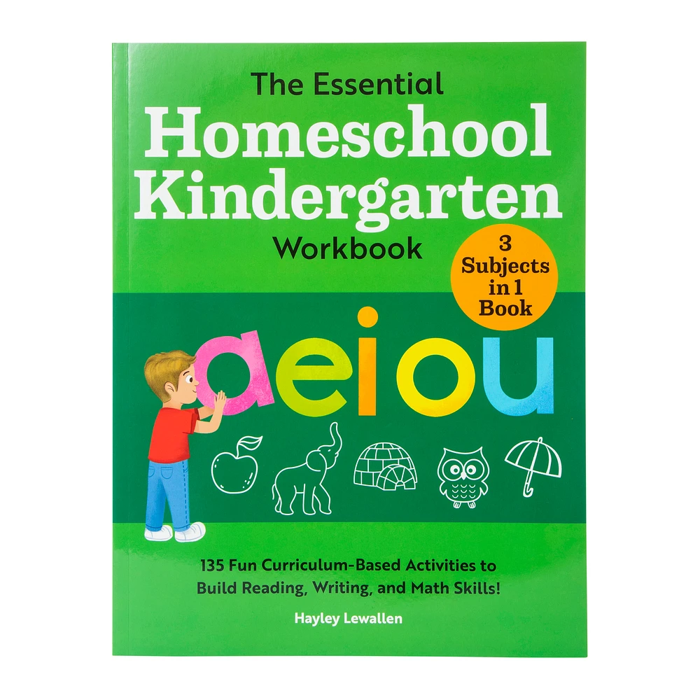 Five Below The essential homeschool kindergarten workbook by Hayley ...