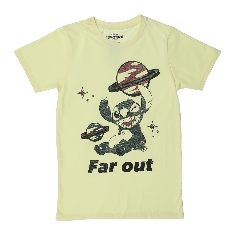 Five Below Disney Stitch 'far out' graphic tee | Hamilton Place