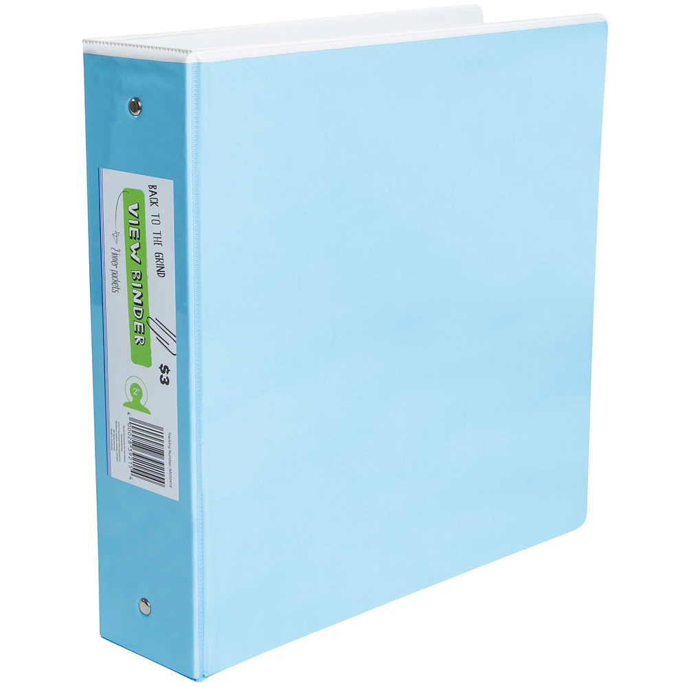 Five Below Neon Tint Clear View 3-Ring Binder 2in | Hamilton Place