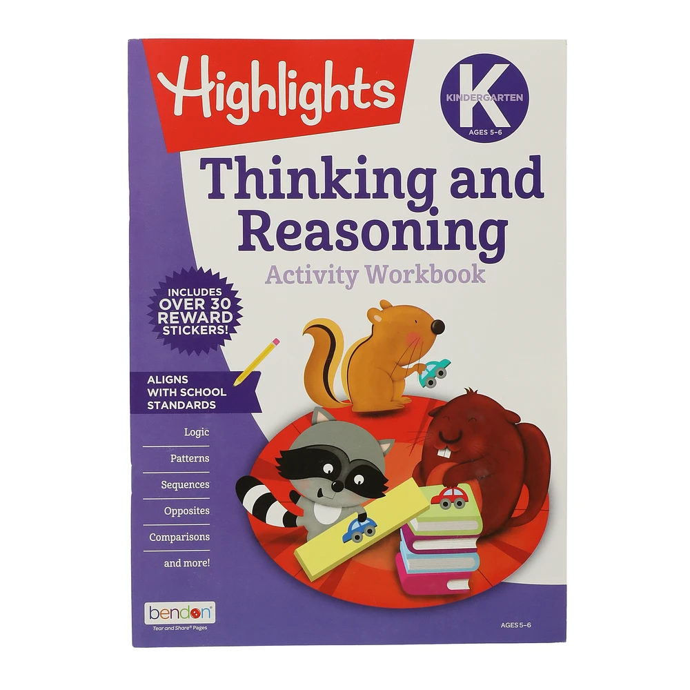 Five Below Highlights® kindergarten thinking & reasoning activity ...