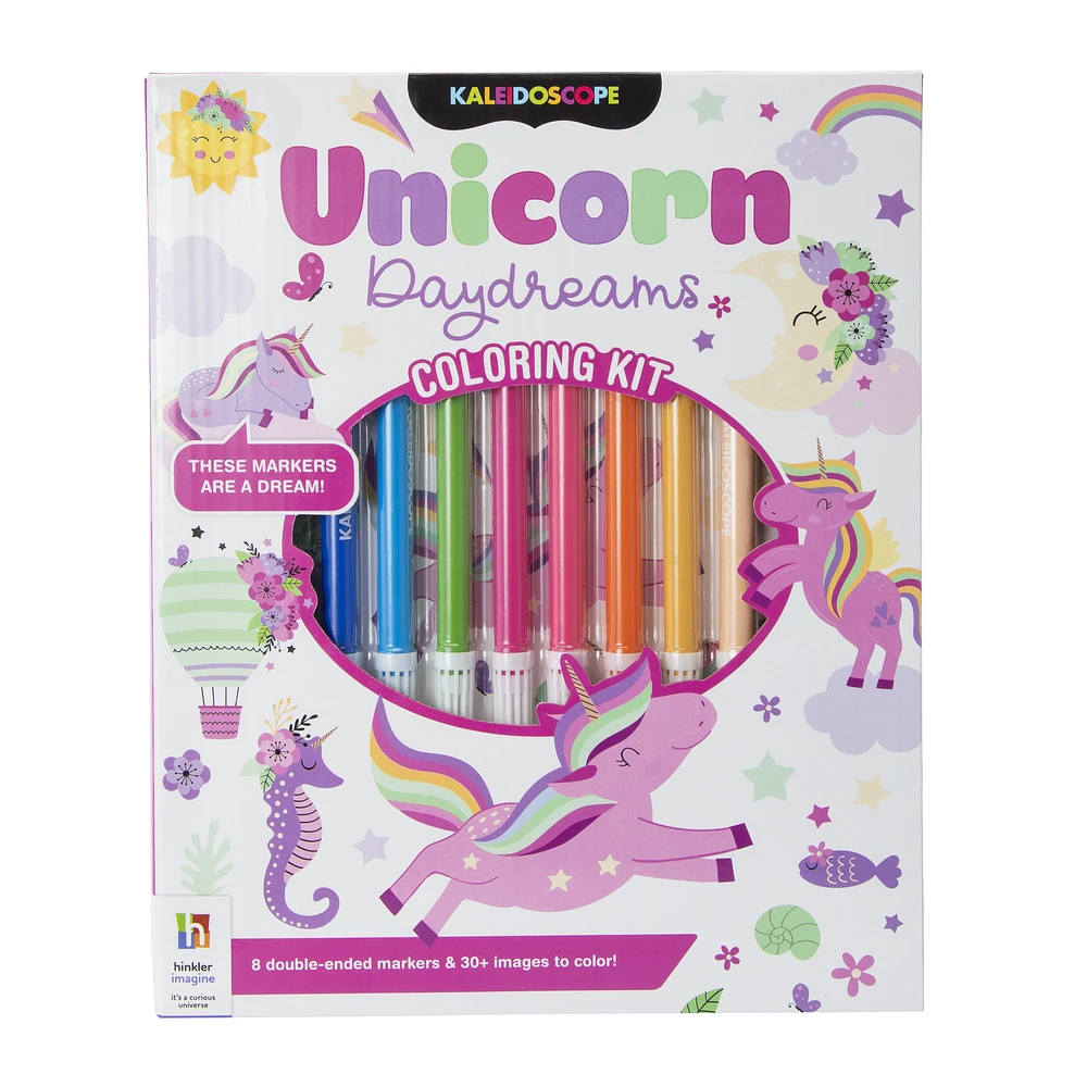 Five Below Kaleidoscope unicorn daydream coloring book kit at Hamilton ...