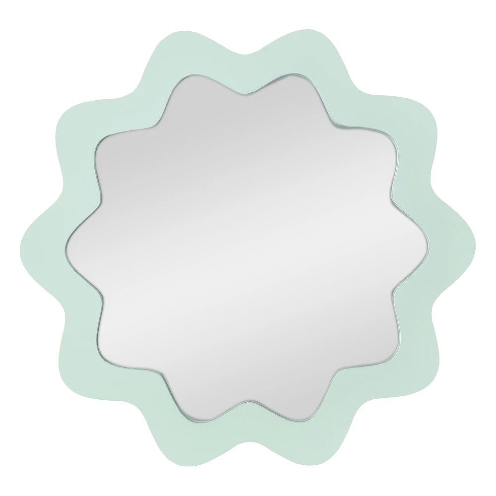 Five Below Wavy scallop round wall mirror 12in | Hamilton Place