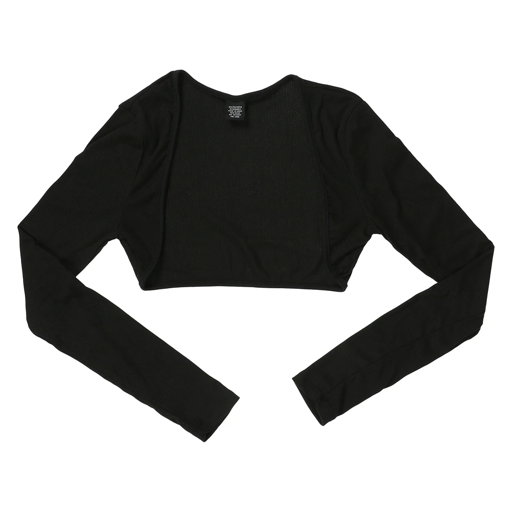 Five Below Black cropped shrug | Hamilton Place