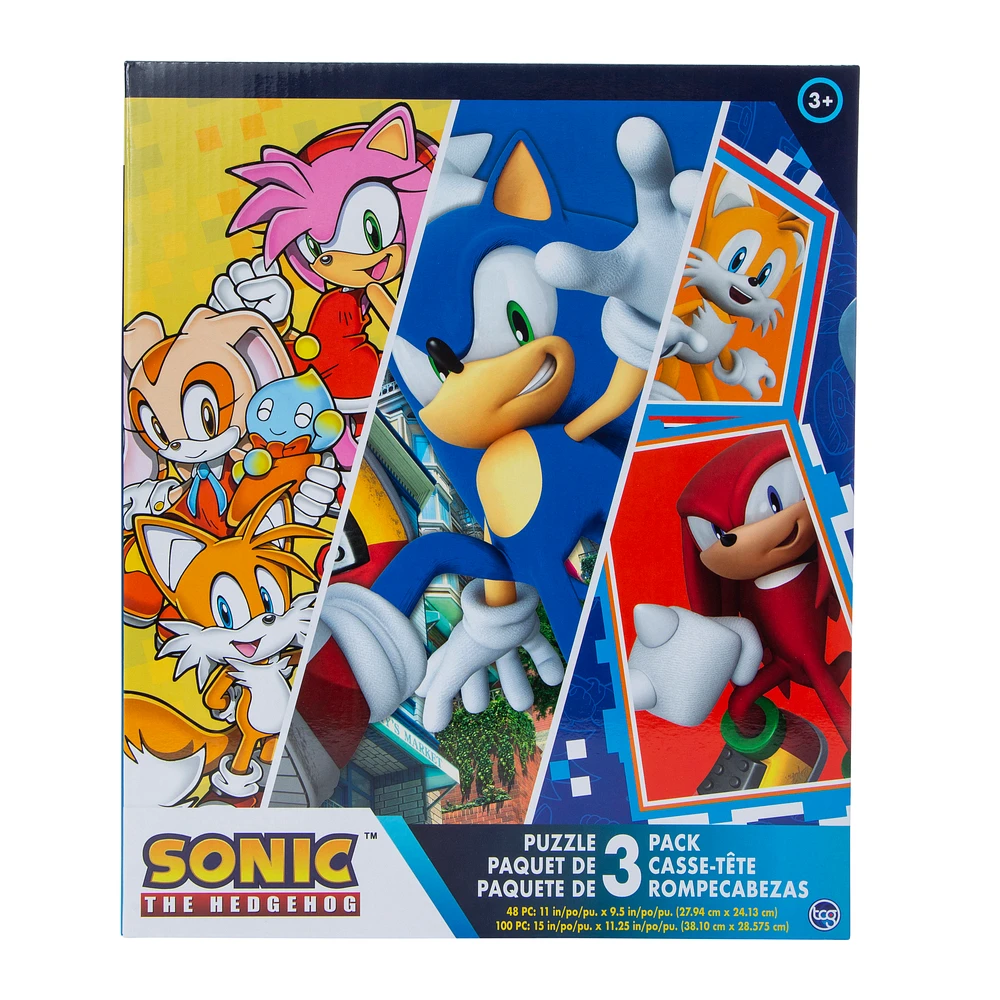 Five Below Sonic the hedgehog™ puzzles 3-count | Hamilton Place
