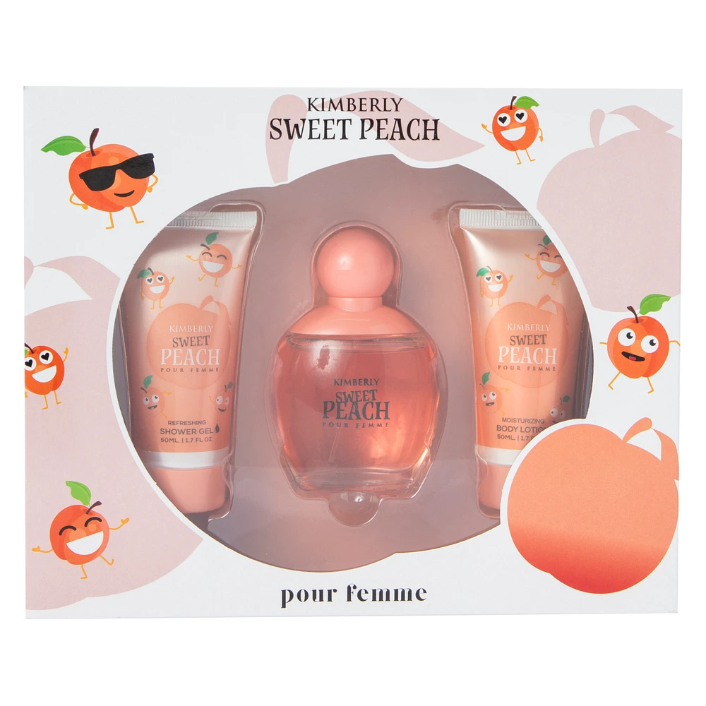 Five Below Kimberly Sweet Peach Pour Femme 3-Piece Set | Hamilton Place