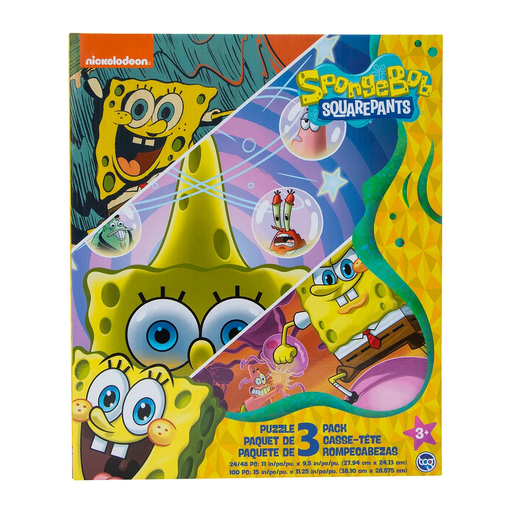 Five Below Spongebob squarepants™ puzzles 3-count | Hamilton Place