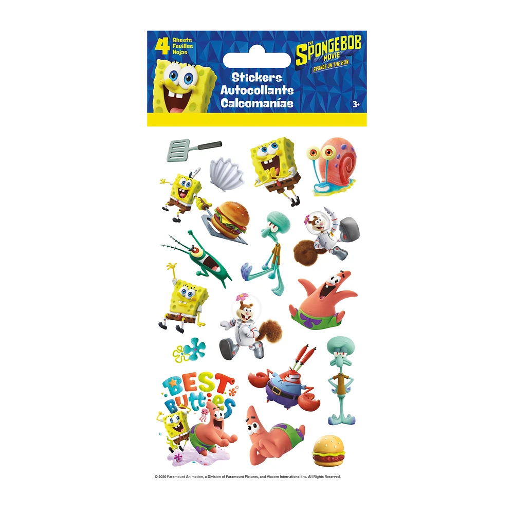 Five Below SpongeBob SquarePants™ Stickers 4 Sheets | Hamilton Place