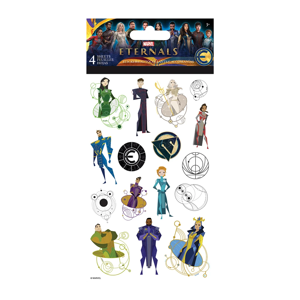 Five Below Marvel® Eternals Stickers 4 Sheets | Hamilton Place