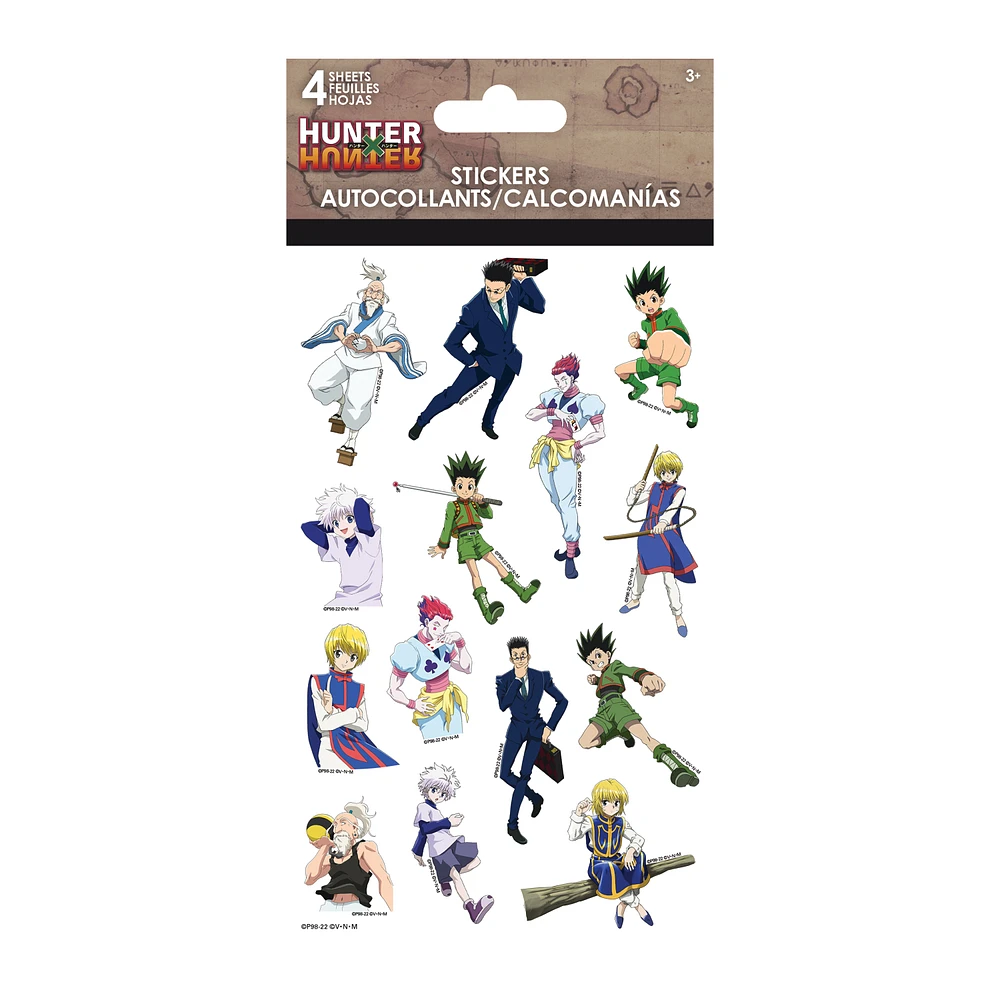 Five Below Hunter x Hunter® Stickers 4 Sheets | Hamilton Place