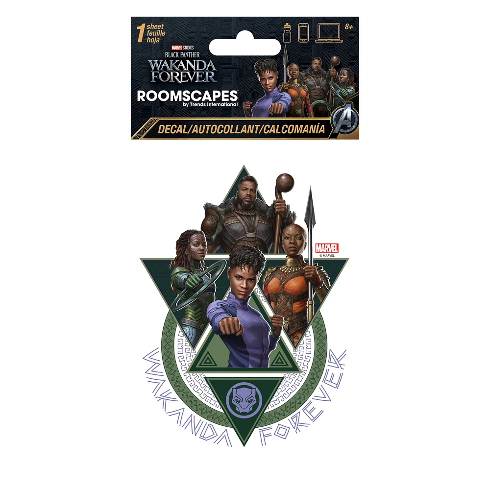 Five Below Black Panther 'Wakanda Forever' Sticker Decal 4in x 8in ...